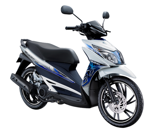 Tampilan Suzuki Hayate 125 dengan Grafis Unicorn – Mercon Motor