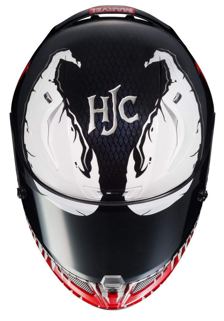 Lagi, Helm HJC dengan Grafis Marvel: Spiderman dan Venom – Mercon Motor