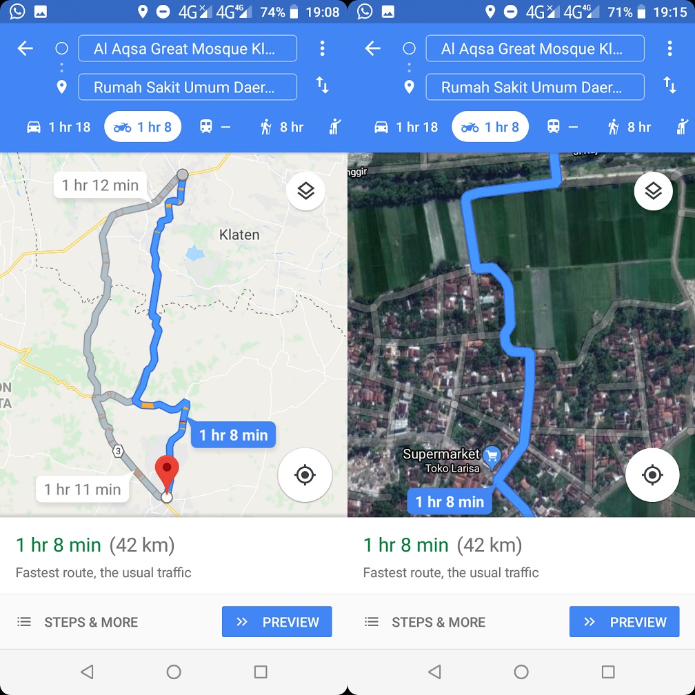 Rute Gila Jalan Pintas Klaten – Wonosari via Google Maps – Mercon Motor